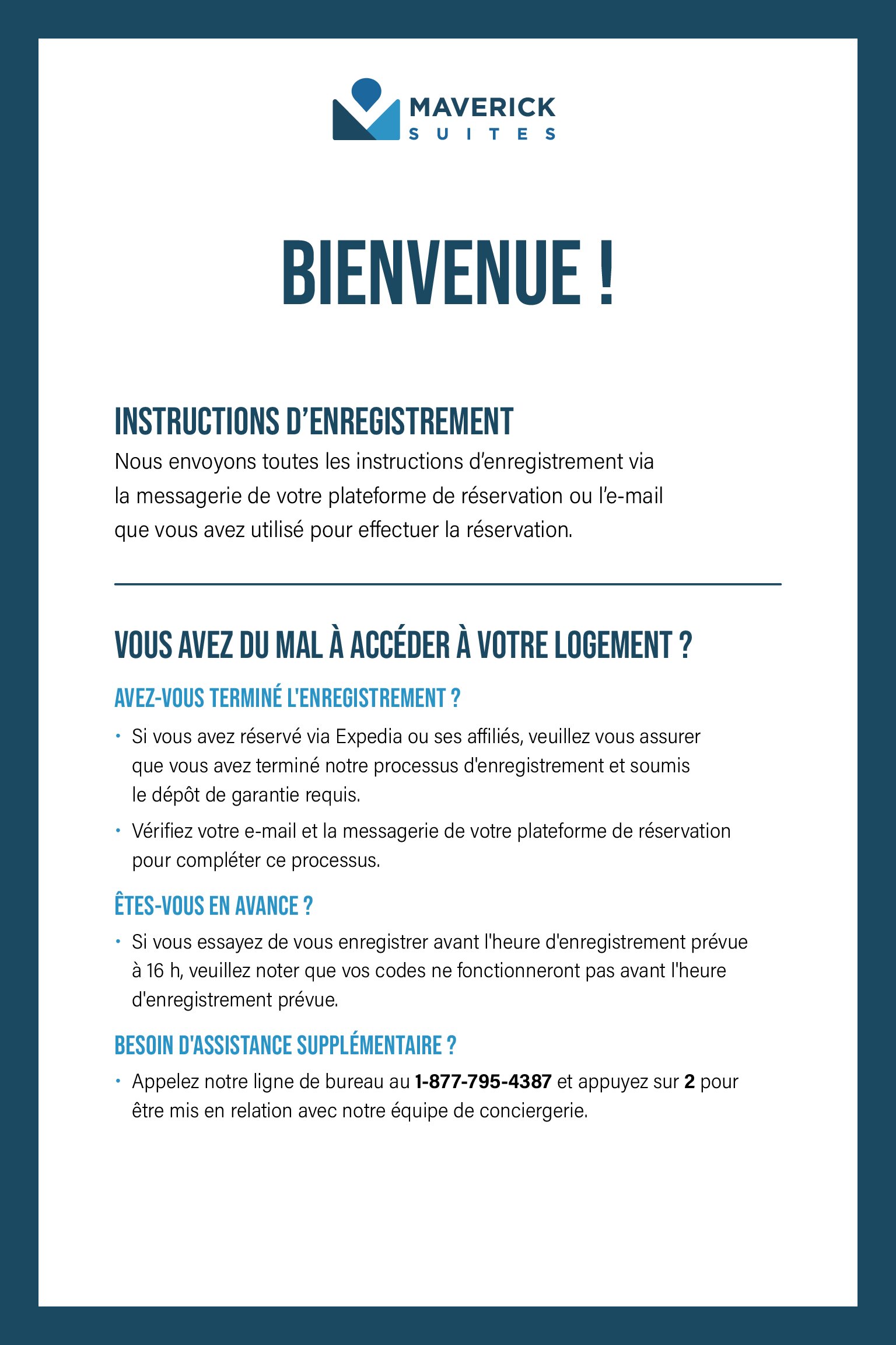 maverick_instructions_sign_french | Maverick Suites